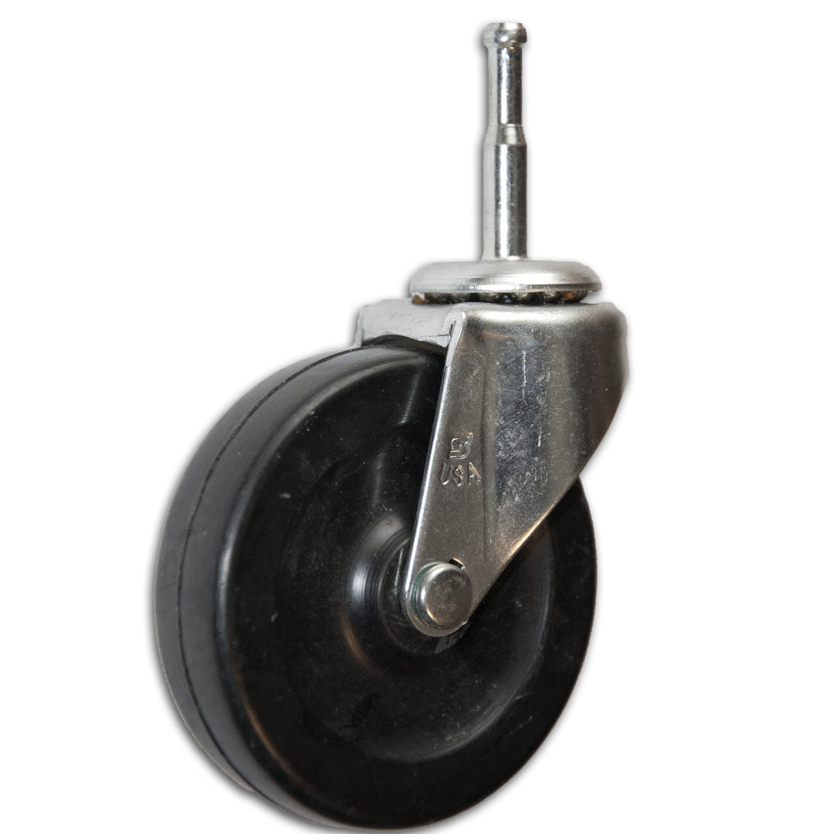 3" Swivel Rubber Caster with 5/16" x 1-1/2" Grip Neck Stem — Cass ...